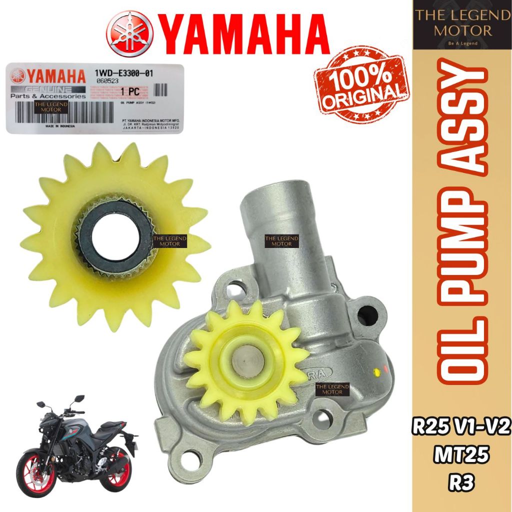R25 YZF-R25 R3 MT25 OIL PUMP ASSY IDLE GEAR 4T PAM MINYAK ENGINE GEAR SMALL SHAFT 1WD-E3300-09 ...
