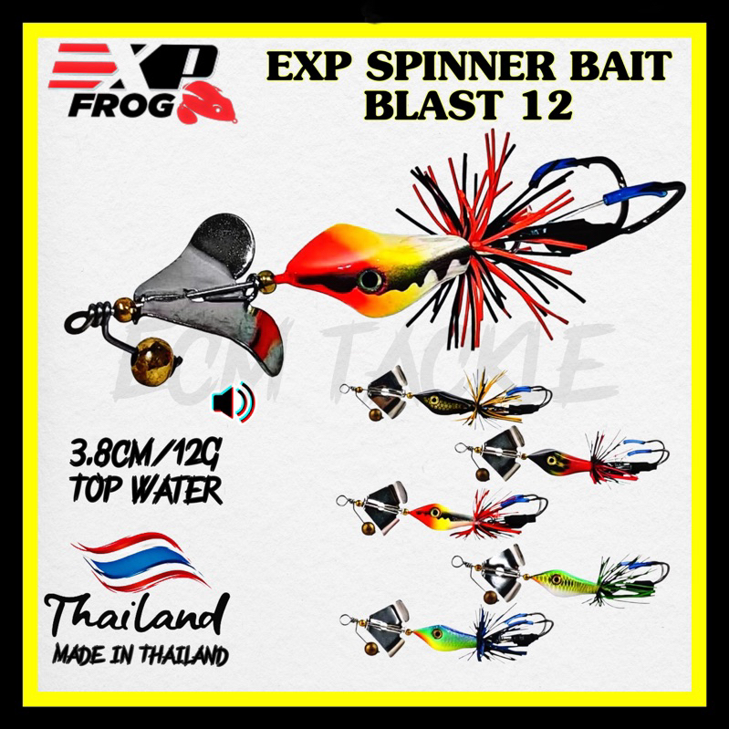 [ECM] EXP Blast 12 Wood Jump Frog 3.8cm/12.5g Splash Bait Buzzbait ...