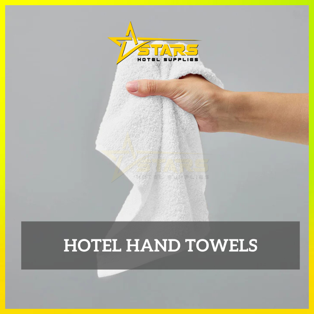 STARS 100% Cotton White Hand Towel Cotton - 120g/Hotel Hand Towel/Tuala ...