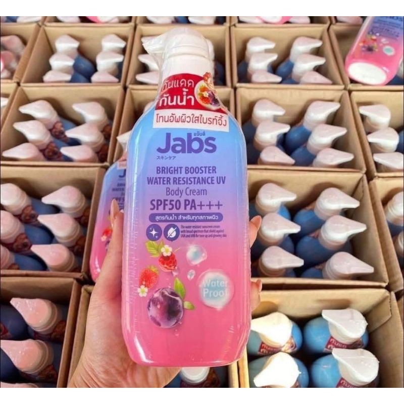 JABS BRIGHT BOOSTER WATER RESISTANCE UV BODY CREAM (450ML) | Shopee ...