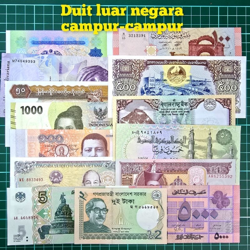 (A180) duit luar negara Nigeria campur2 duit kertas lama duit syiling lama barang antik barang ...