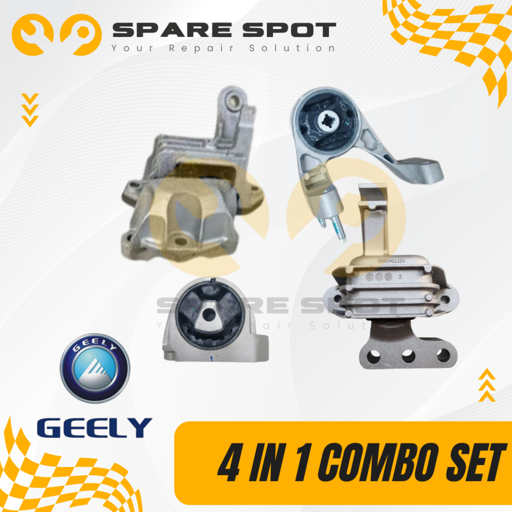 [4 IN 1 COMBO SET] Geely Engine Mounting for Proton X70 1.8 TURBO 7 ...