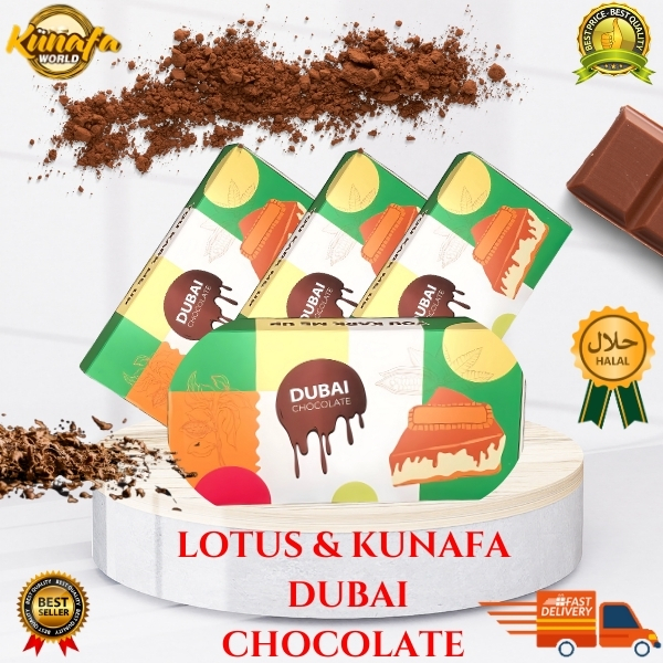 Chocolate! Lotus and Kunafa Dubai Chocolate - Halal - Best Quality ...