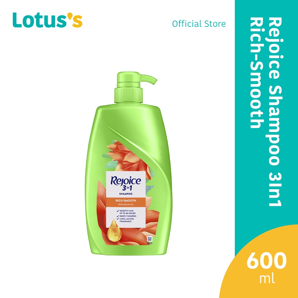 Rejoice Shampoo Rich Smooth 600ml | Shopee Malaysia