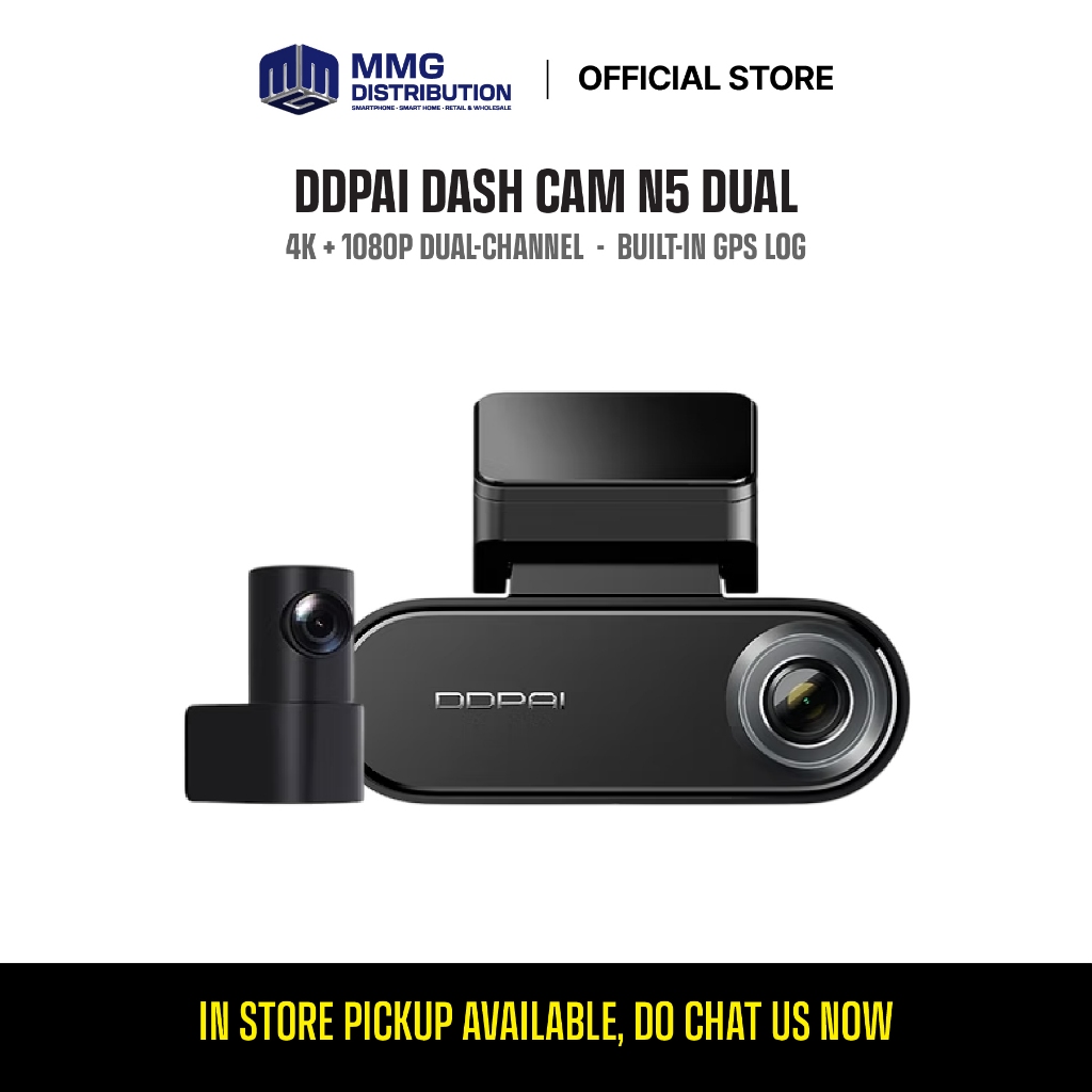 DDPAI Dash Cam N5 Dual - READY STOCK, 4K Ultra HD GPS Front & Rear ...