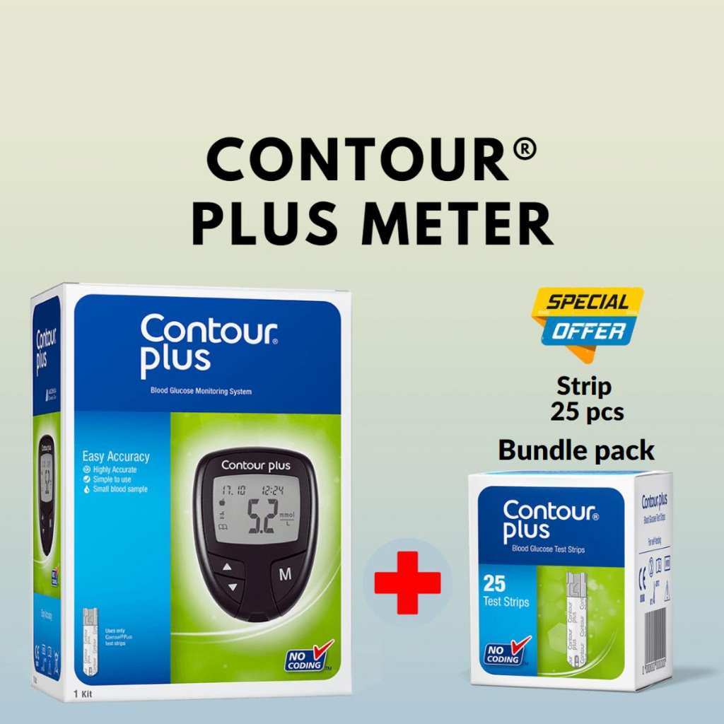 CONTOUR PLUS meter + strips / Contour Elite | Shopee Malaysia