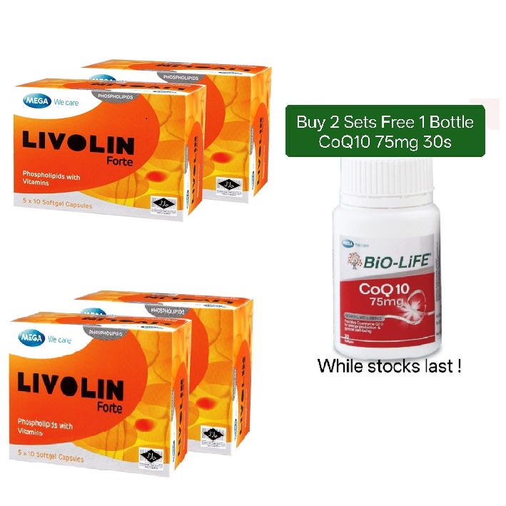 MEGA Livolin forte 2x50s (Exp5/26) Buy 2 sets (=4x50s) Free 1 bottle ...