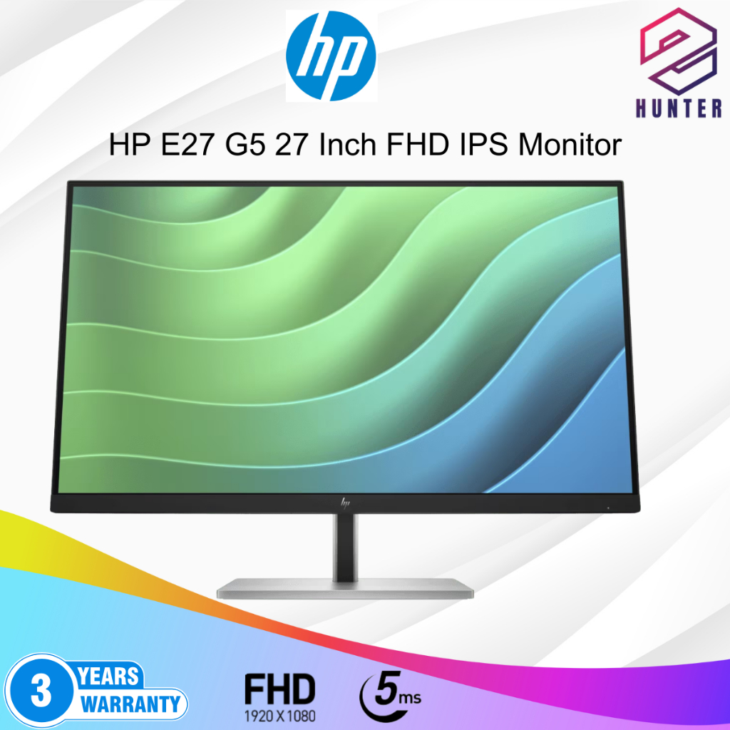 HP E27 G5 27 Inch FHD IPS Monitor (6N4E2AA) | Shopee Malaysia