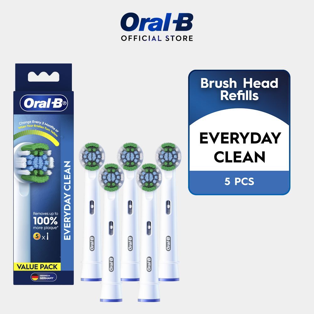 Oral-B Floss Action Clean Electric Toothbrush Replacement Head - 5 Pack ...