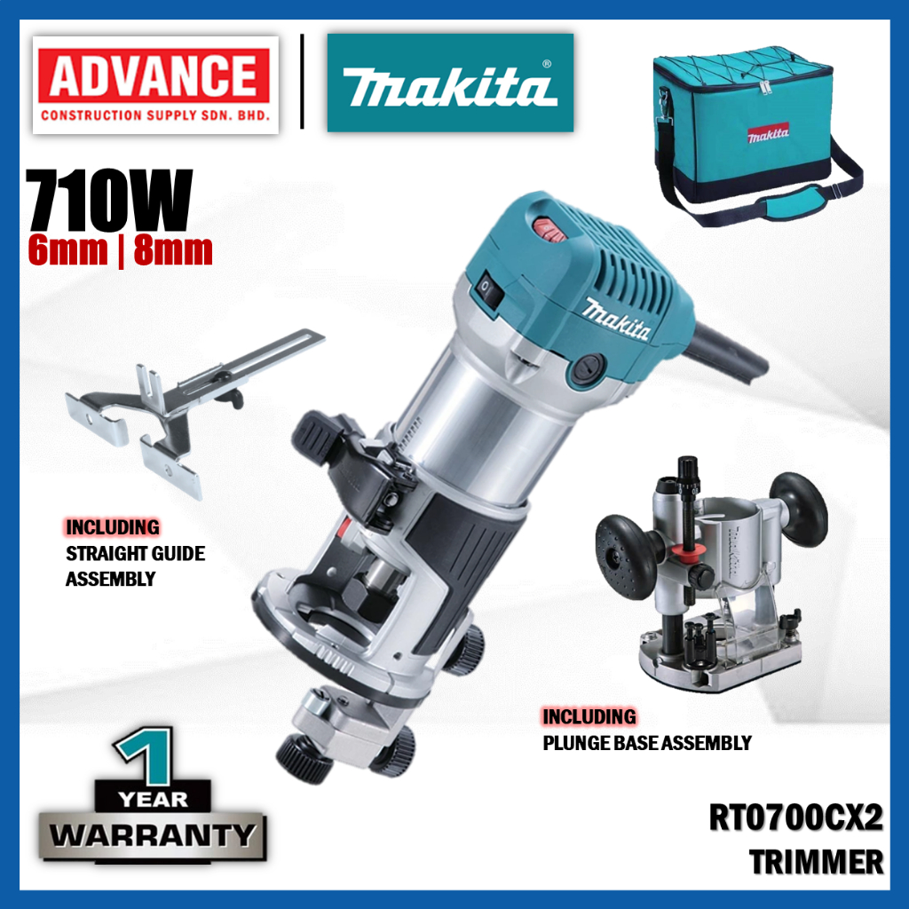 MAKITA RT0700CX2 Trimmer 6MM (1/4") | 8MM (3/8") | Shopee Malaysia