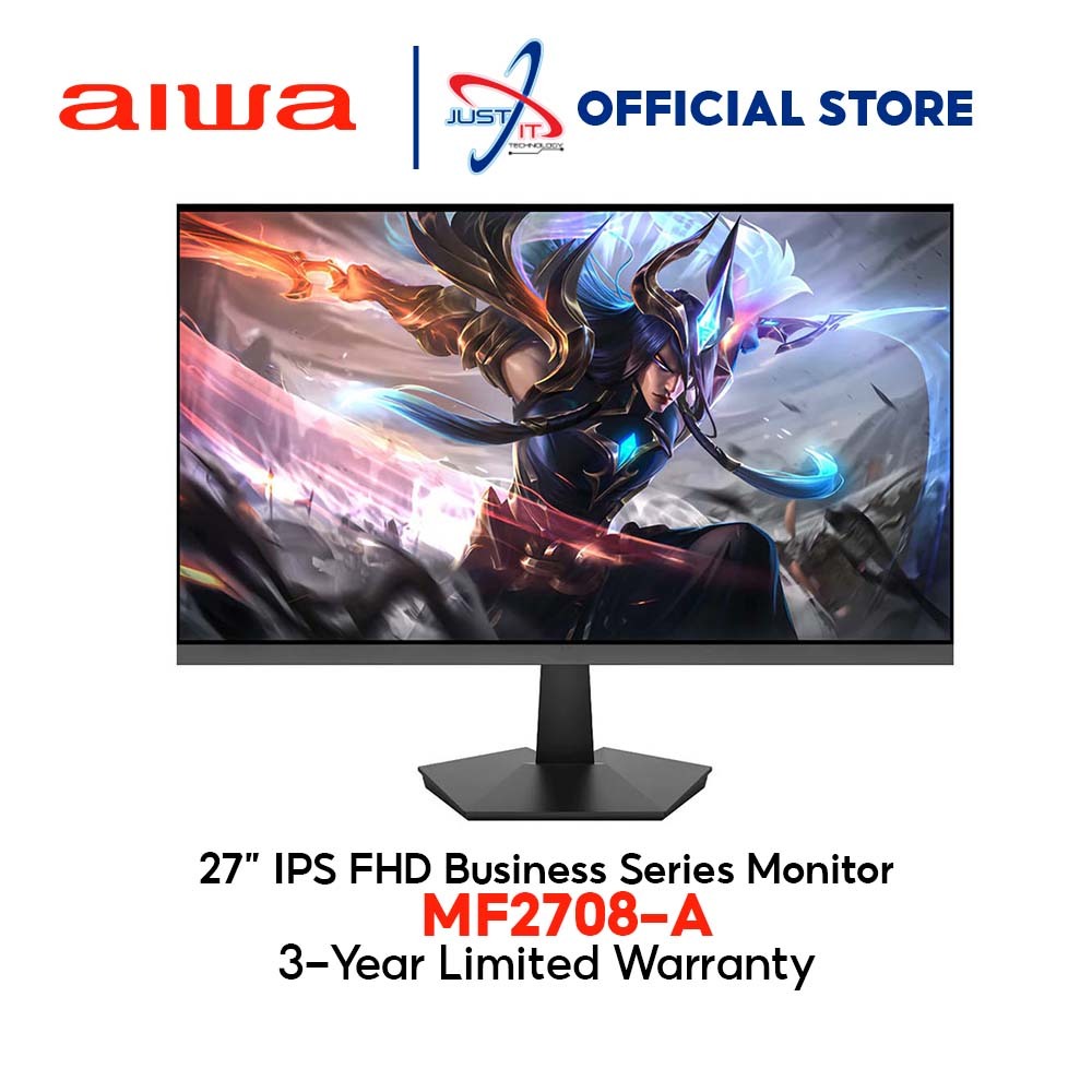 AIWA MF2708-A 27" BUSINESS SERIES MONITOR ( 27 " IPS FHD / 1MS / 120HZ ...