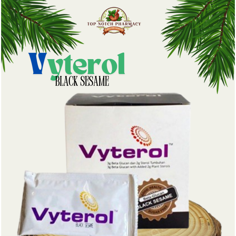 Vyterol Beta Glucan Plus Plant Sterol Sachets Black Sesame (16g x 28's ...