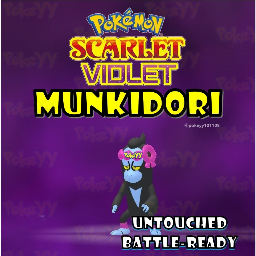 #1015 MUNKIDORI 愿增猿 | Pokemon Scarlet Violet | BSS / VGC / Raid ...