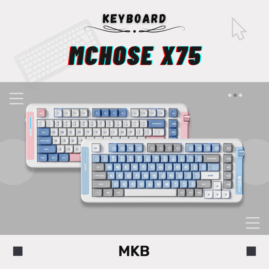 Mchose X75 / X75 V2 75% Layout Hot-Swap Custom RGB North Facing ...