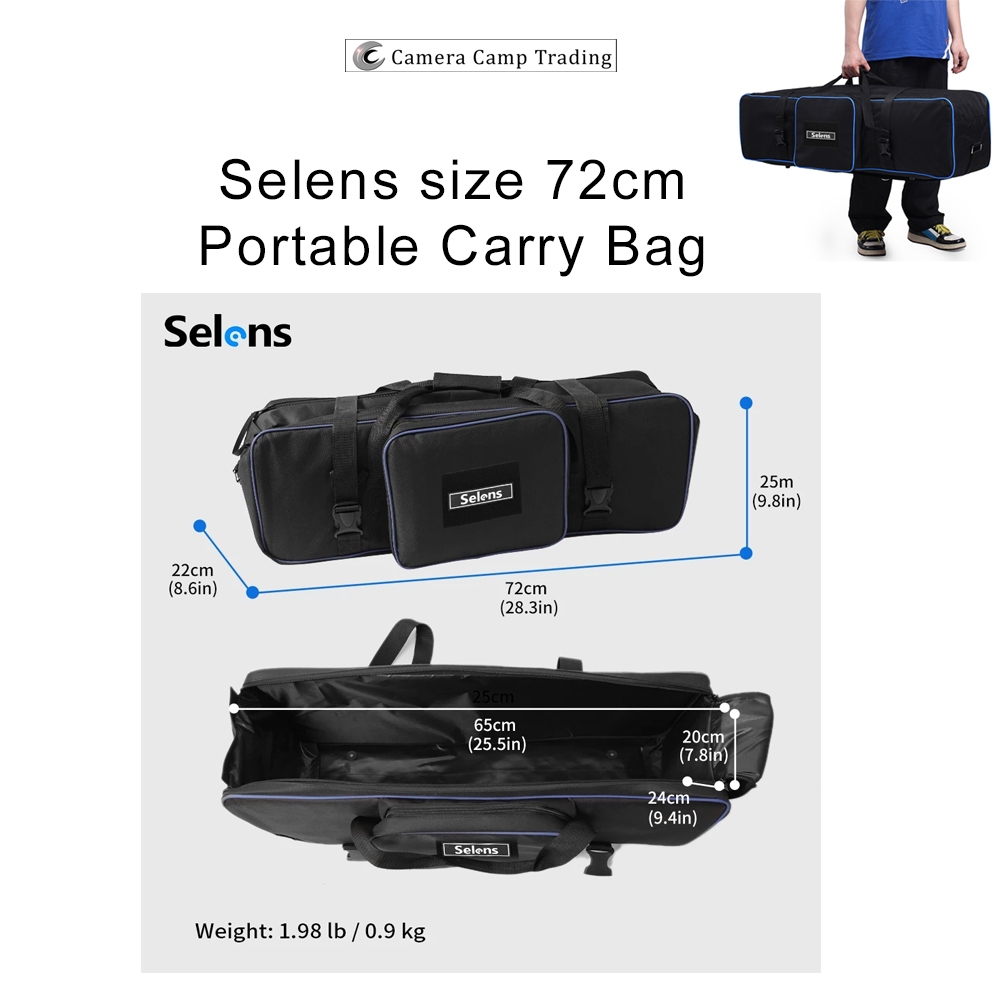 Selens 72cm & 105cm Light Stand Bag Tripod Case Portable Photography ...