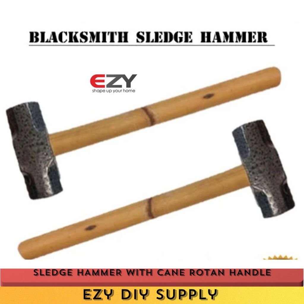 SLEDGE HAMMER WITH CANE ROTAN HANDLE (Sledge Hammer) | Shopee Malaysia