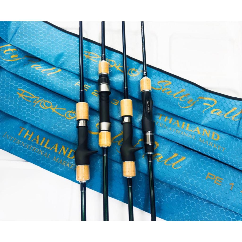 RYOKO SALTYFALL (PVC PIPE) THAILAND SPEC SALT WATER JIGGING ROD #PE 1-1 ...