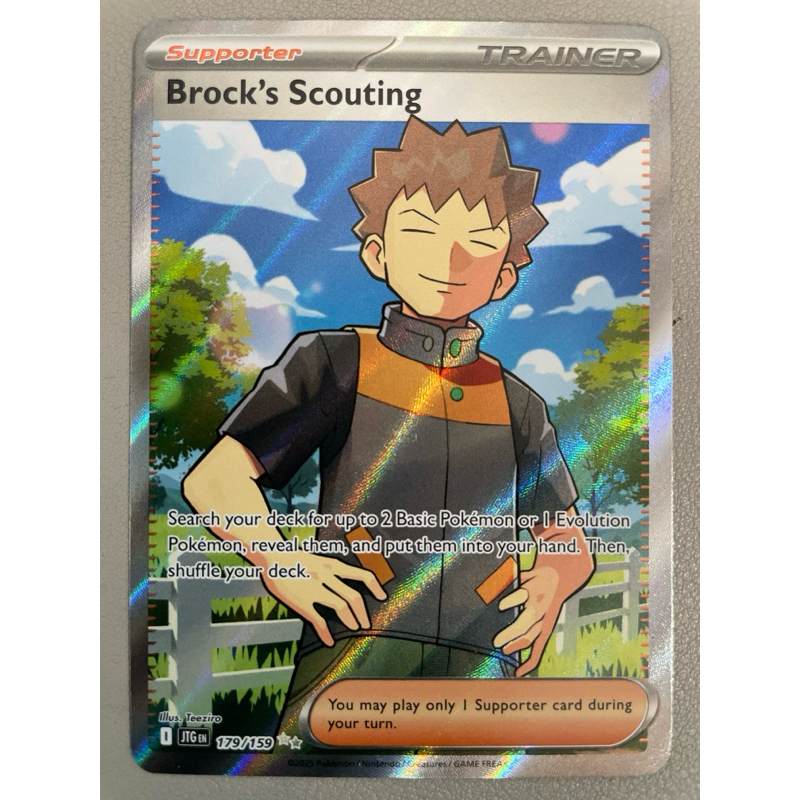 Pokemon PTCG SV09 Journey Together - 179/159 Brock’s Scouting (Full Art ...
