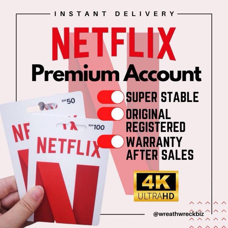 NETFLIX Account 4K FIix Account Premium Plan Neflix Murahflix NX ...