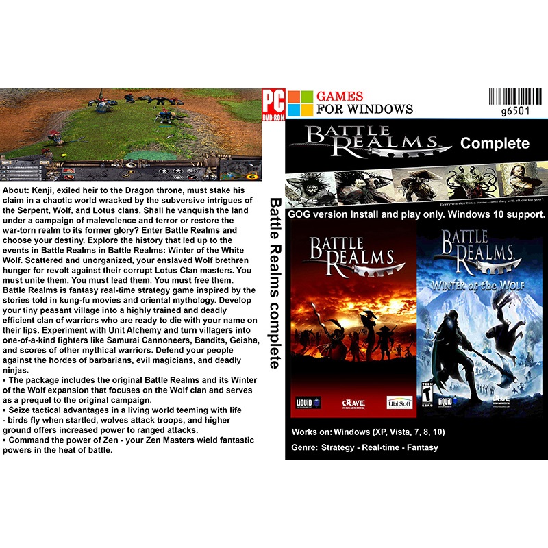 Battle realms complete (G6501) Battlerealms PC Game Windows | Shopee ...