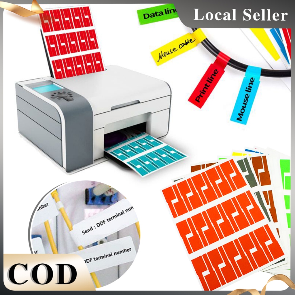300Pcs Industrial Cable Tags Waterproof Tear-Proof Wire Labels for Data ...