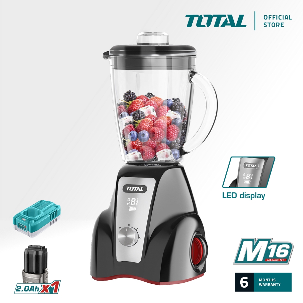 Total Cordless stand blender with 2-speed control with pulse & 4-bladed ...