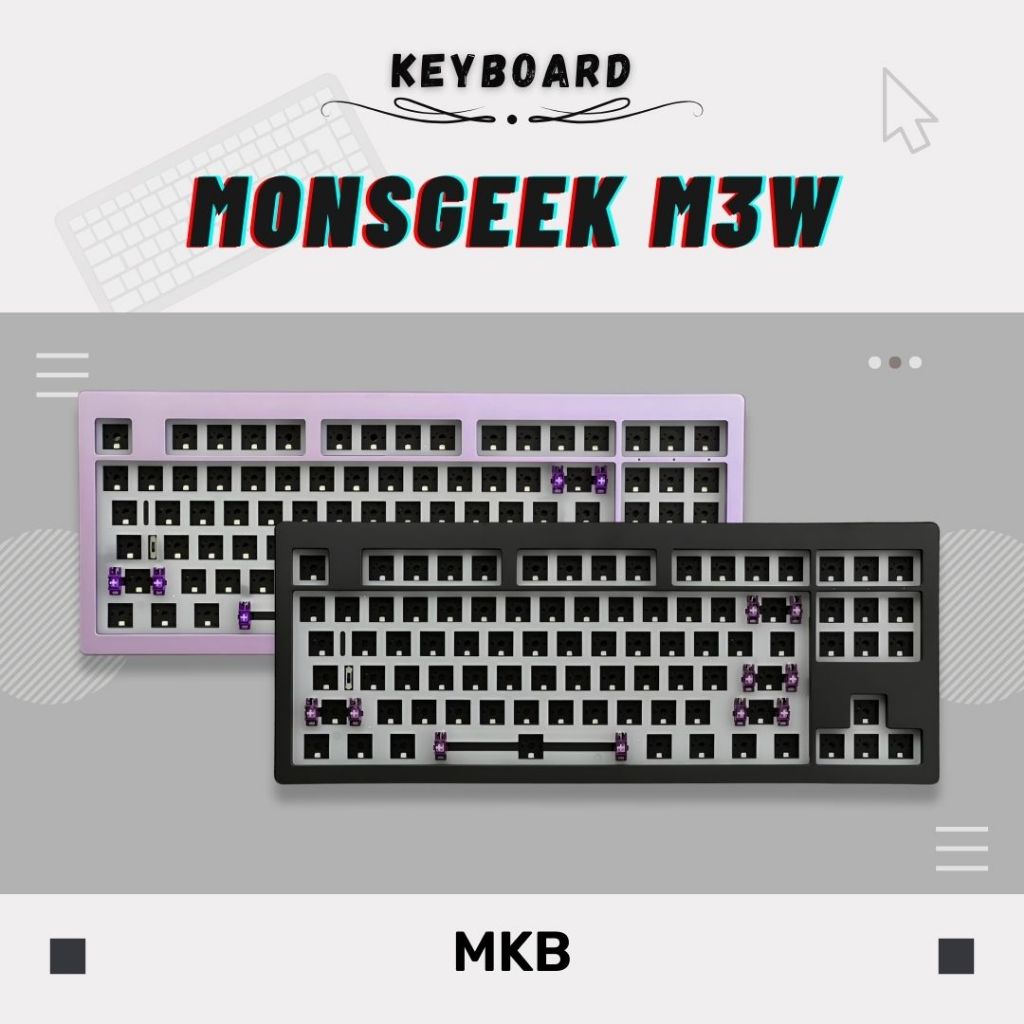 Monsgeek M3W Wireless TKL Tri Mode Gasket Structure CNC Aluminium Body ...