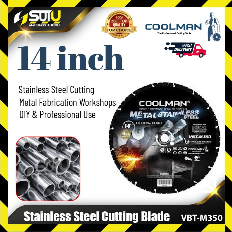 COOLMAN VBT-M350 14" / 350MM Stainless Steel Cutting Blade | Shopee Malaysia