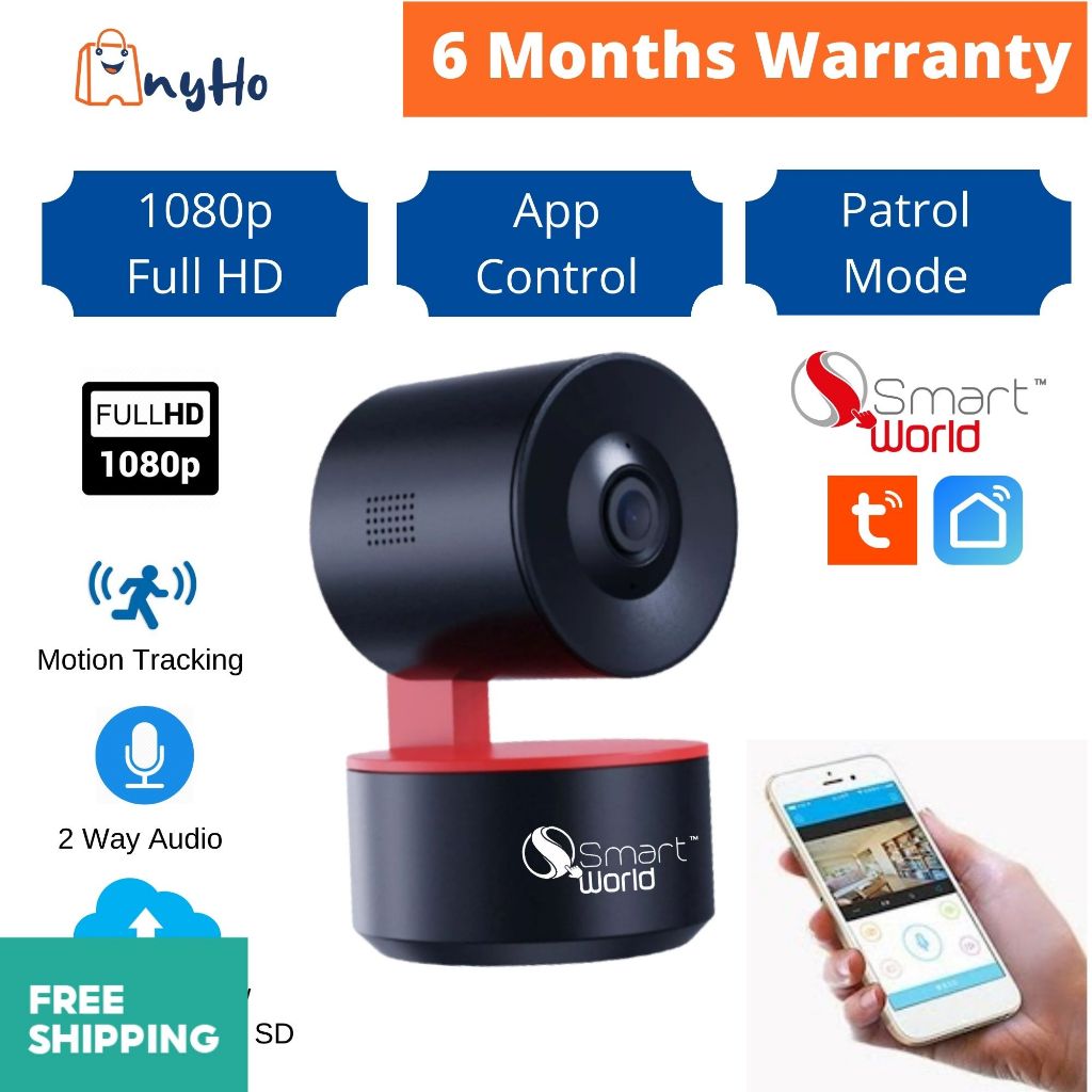 TUYA SMART WORLD WIFI IP CAM 360° 3MP IP Camera Indoor CCTV WiFi Door Sensor Alarm {SMART LIFE ...