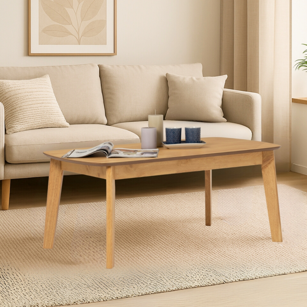 Furniture Mart AIMON HIACE Scandinavian solid wood coffee table/ meja kopi | Shopee Malaysia