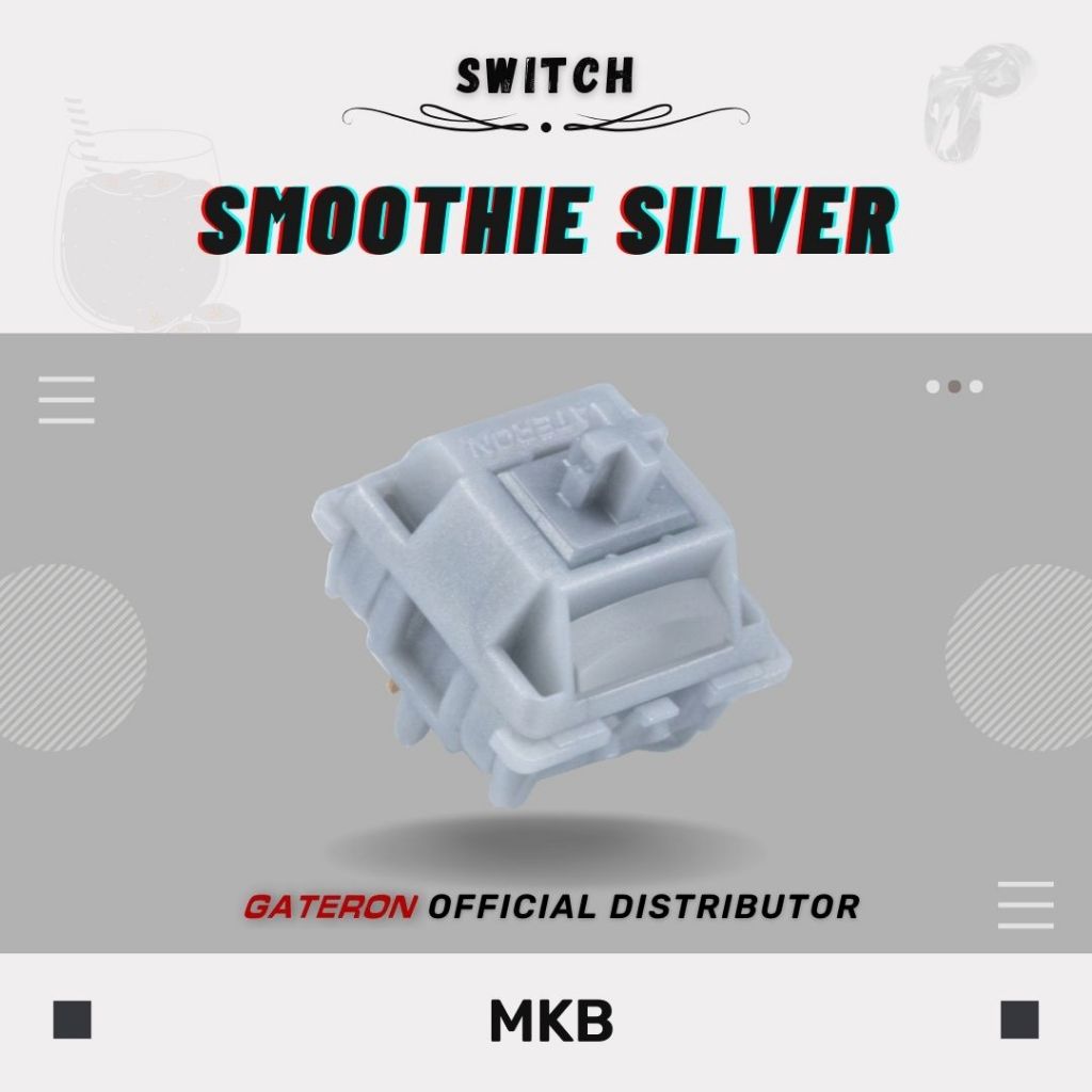 Gateron Smoothie Silver Linear Switch For Mechanical Keyboards | Shopee ...