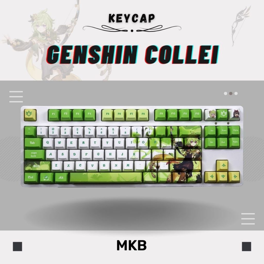 MKB Genshin Impact Collei PBT Keycap Set for Mechanical Keyboard ...