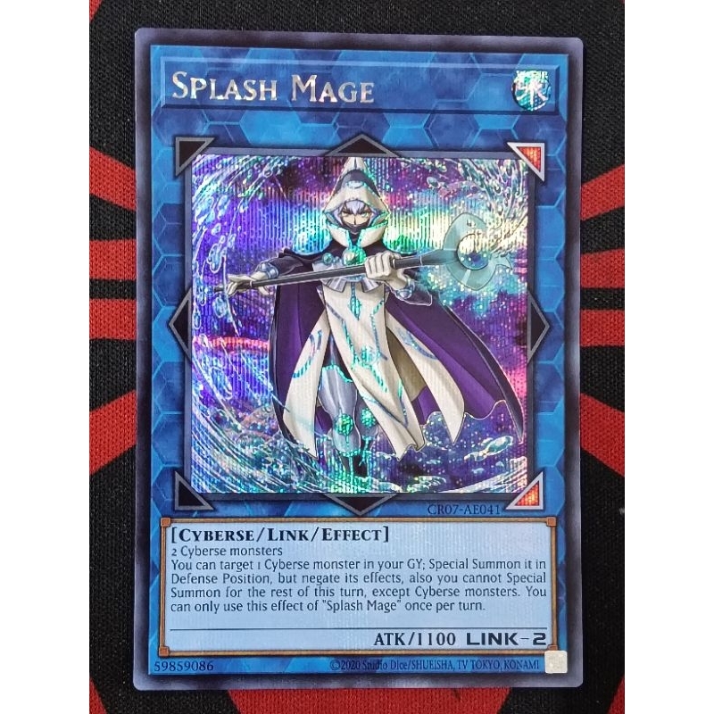 YUGIOH KONAMI CR07-AE041 Splash Mage (UR/SCR) | Shopee Malaysia
