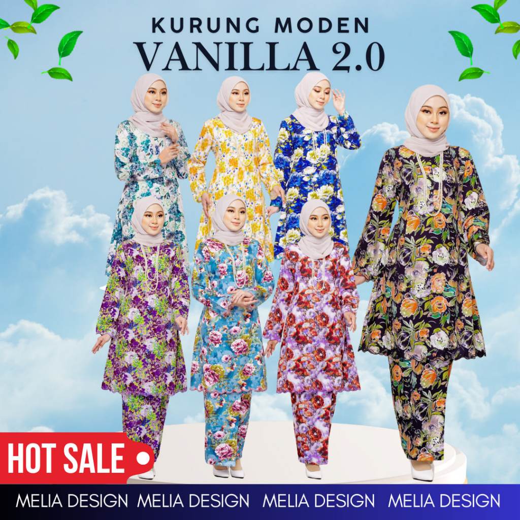KURUNG MODEN VANILLA 2 BY MELIA DESIGN SULAM BIKU JACQUARD SILK PREMIUM ...