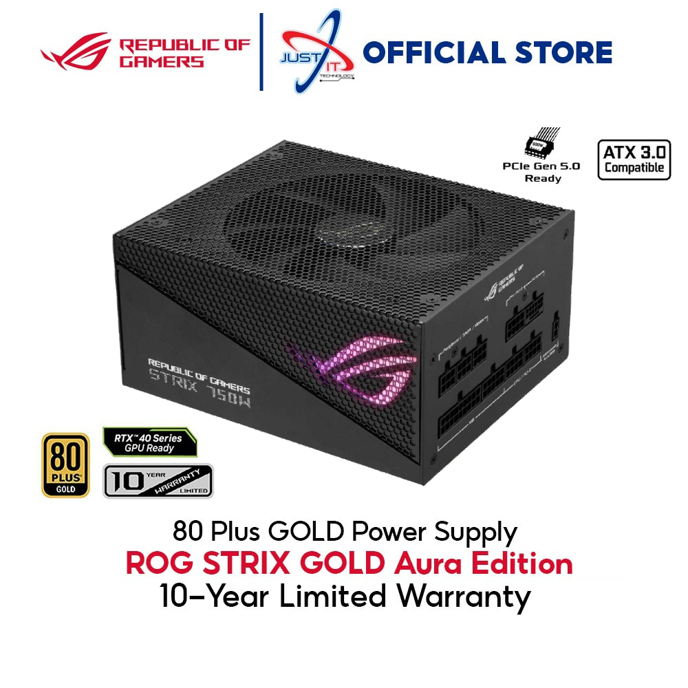 ASUS ROG STRIX 750W / 850W GOLD ATX3.0 PCIE5.0 80 PLUS GOLD FULL MODULAR POWER SUPPLY PSU ( 750G ...