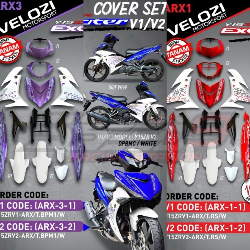 VELOZI AEROX INDONESIA DESIGN COVER SET Y15 V1 V2 | Shopee Malaysia