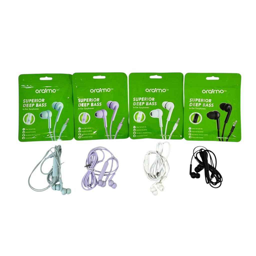 EARPHONE ORAIMO OEP-320S 👉🏻 DYNAMIC SOUND 👉🏻 SINGLE BUTTON CONTROL ...