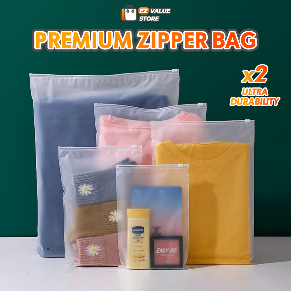 【𝗧𝗛𝗜𝗖𝗞 𝗠𝗔𝗧𝗧𝗘 𝗗𝗘𝗦𝗜𝗚𝗡】EZ Premium Zip Lock Bag Plastic Zip Bag Zipper Bag ...