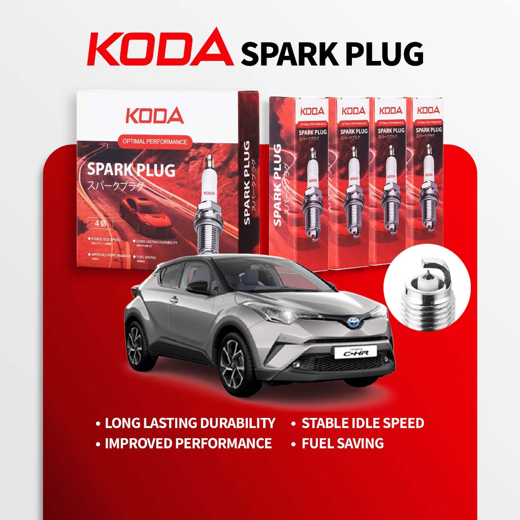 KODA Iridium Spark Plug Toyota C-HR CHR ZGX11R 1.8 2ZR-FE 2017-Present ...