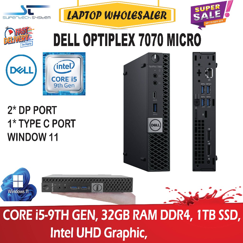 Dell Optiplex 7070 | 7060 | 7050 | 5080 MICRO PC | SSF BUSINESS ...