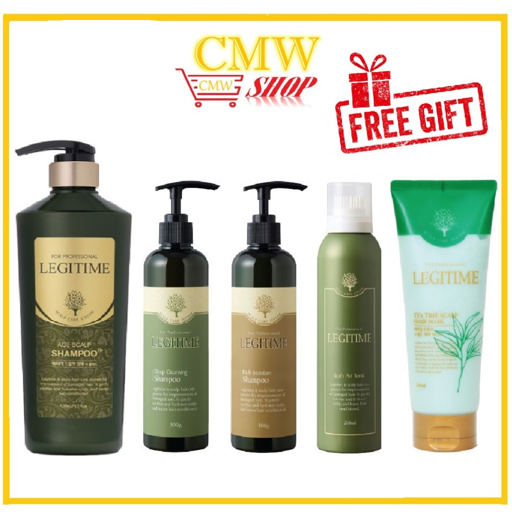 Legitime Age Scalp/Rich Moisture/Deep Cleansing Shampoo/Tonic/Hair Mask ...