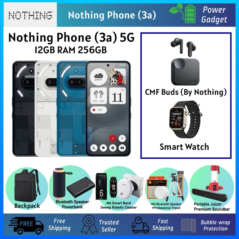 NOTHING Phone (3a) 5G [12GB RAM 256GB] Snapdragon 7s Gen 3 | 30x Ultra ...
