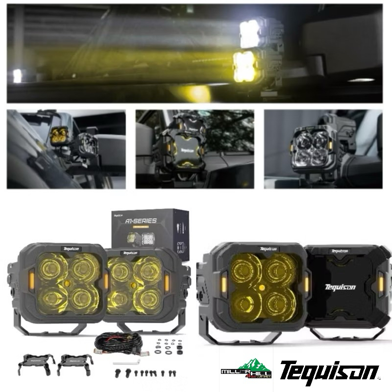 Premium Genuine 💯 Tequison POD LED Spot Light with Honey Comb Style Day ...