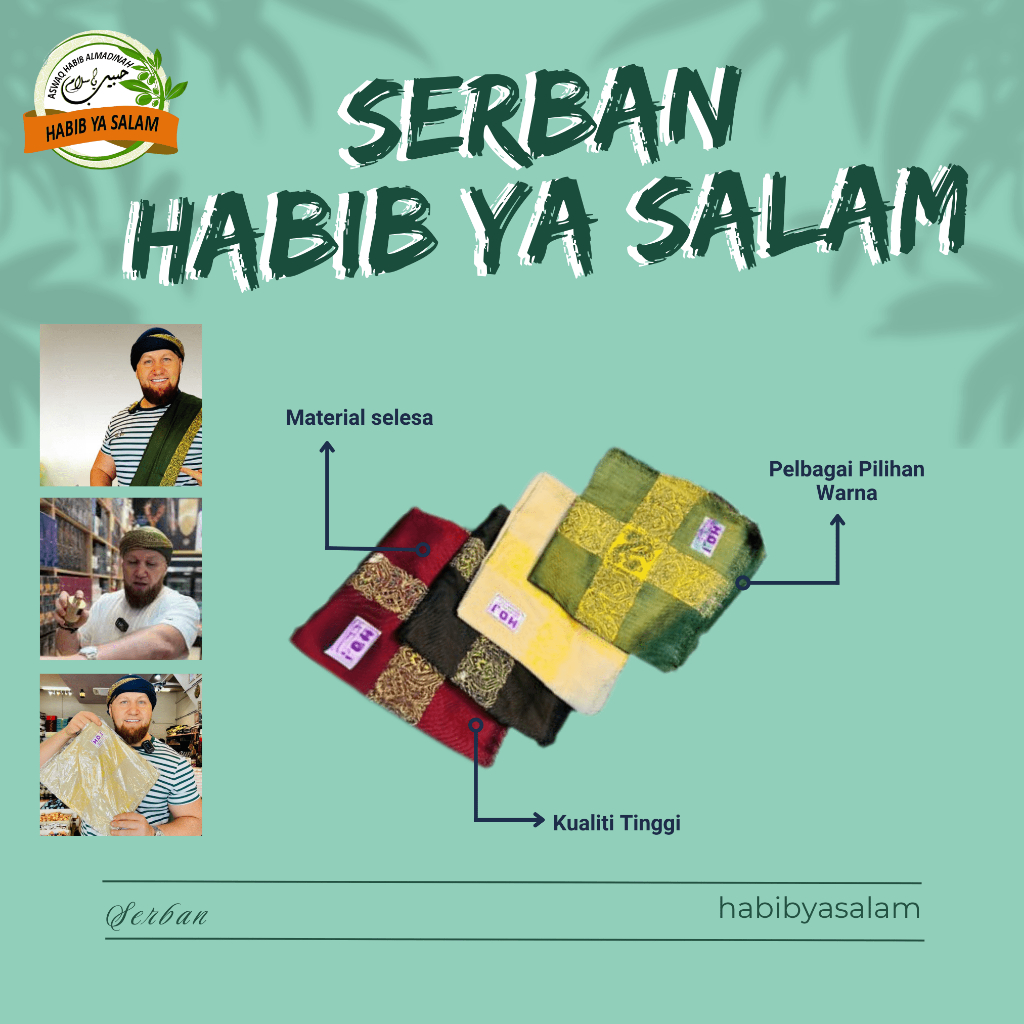 Serban Malaki Arab Habib Ya Salam | Shopee Malaysia