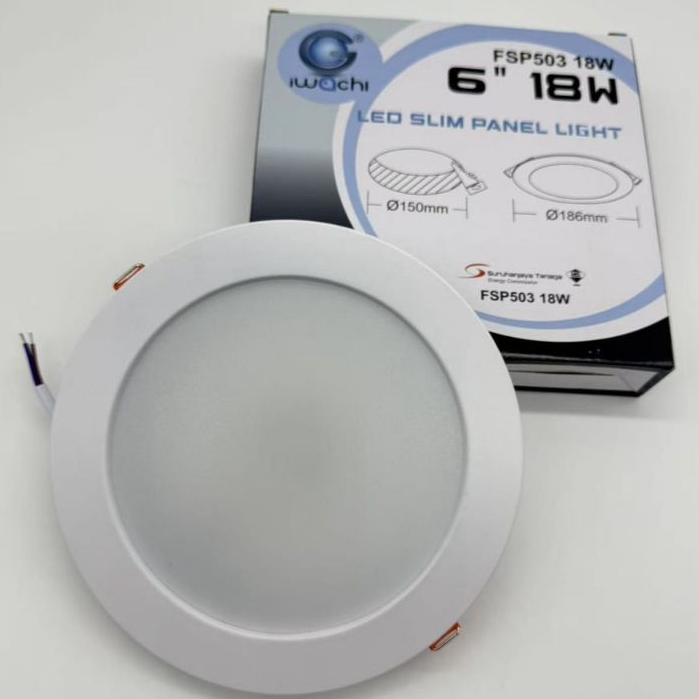 LED Panel Light Downlight 6" 18W Round iWACHI downlight | Shopee Malaysia