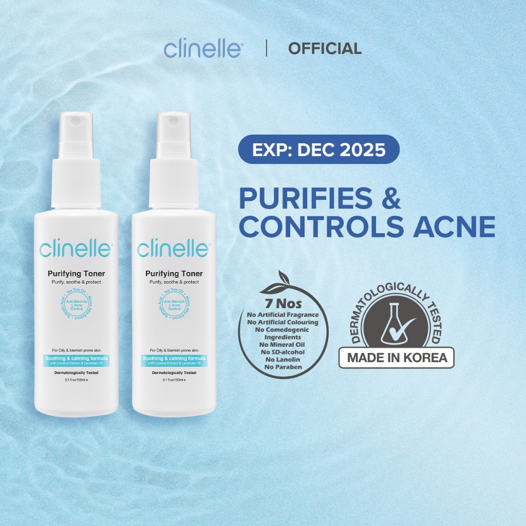 Clinelle Purifying Toner 150ml - Maintain Skin Hydration, Rebalance ...