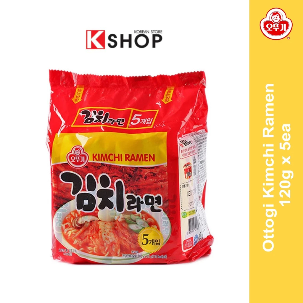 Ottogi Kimchi Ramen (120g x 5 Packs) - EXP date : FEB 2026 | Shopee Malaysia