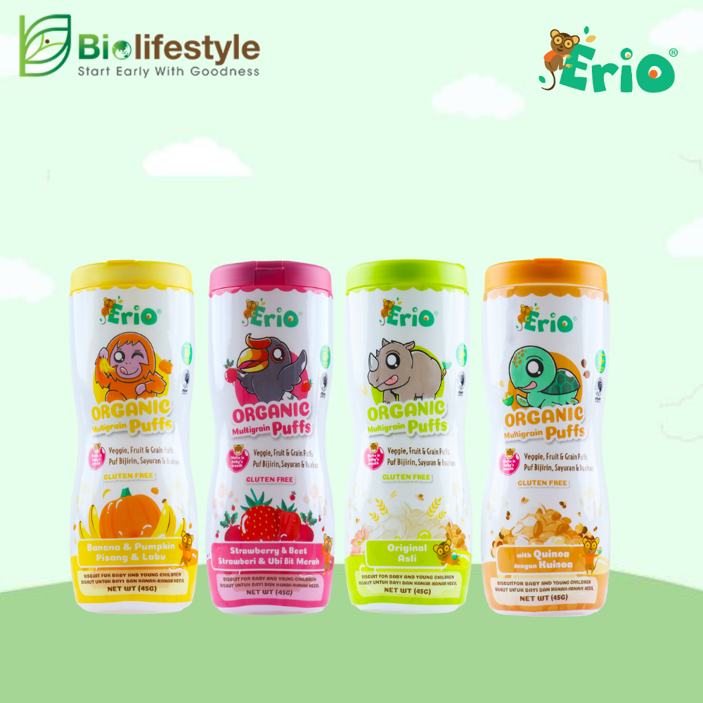 Erio Organic Multigrain Puffs 45g | Shopee Malaysia