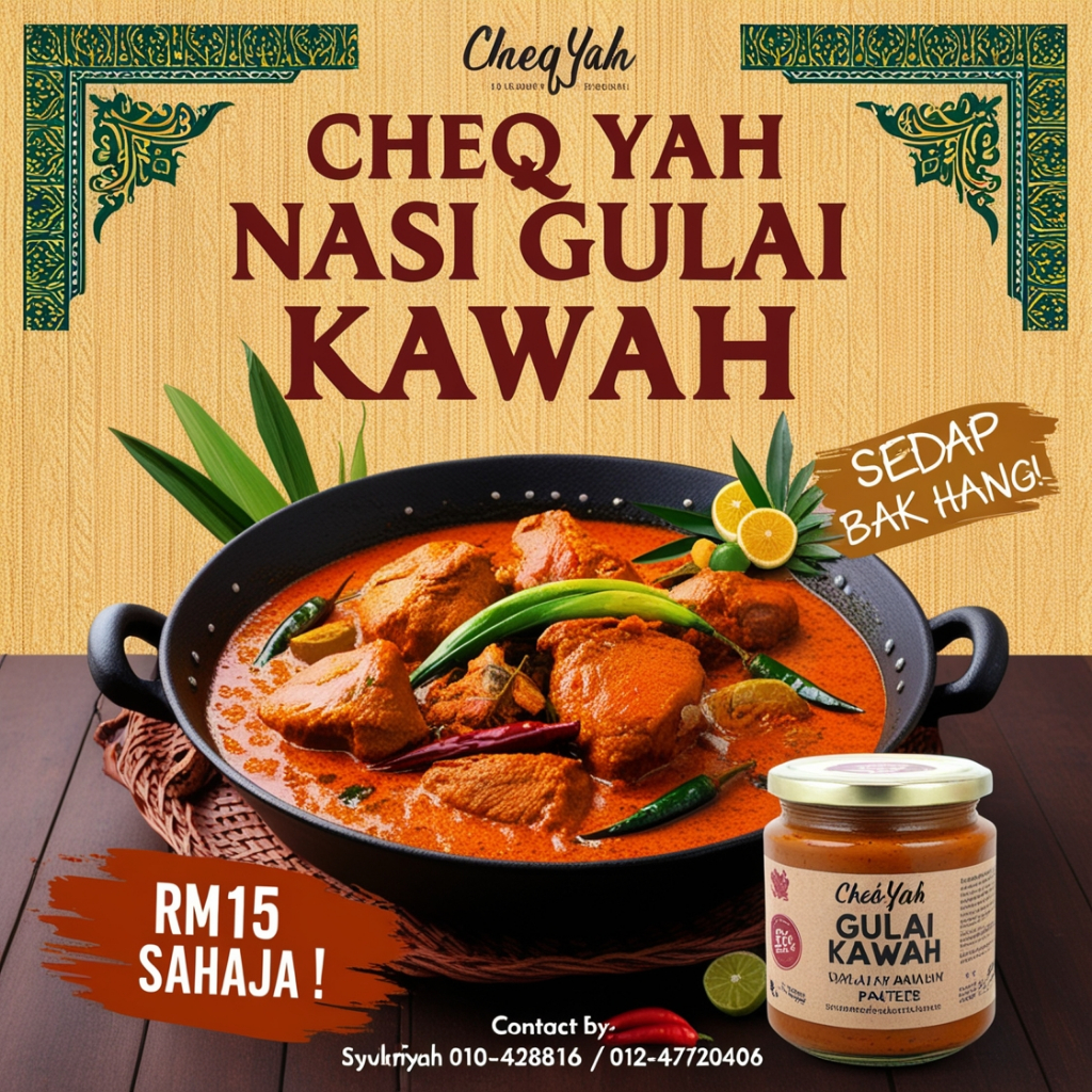 Homemade Paste Gulai Kawah: Perencah, cepat mudah,dijamin sedap (150g ...