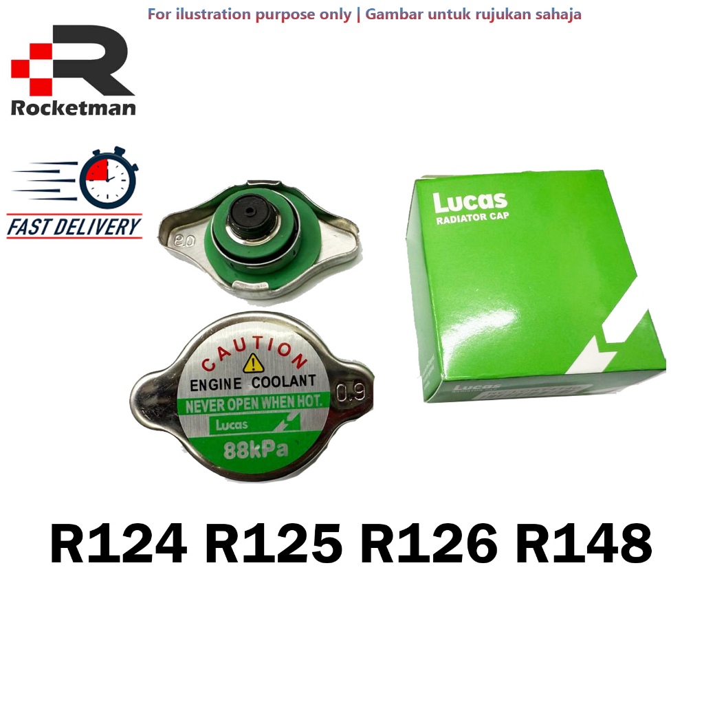 LUCAS RADIATOR CAP R124 R125 R126 R148 | Shopee Malaysia